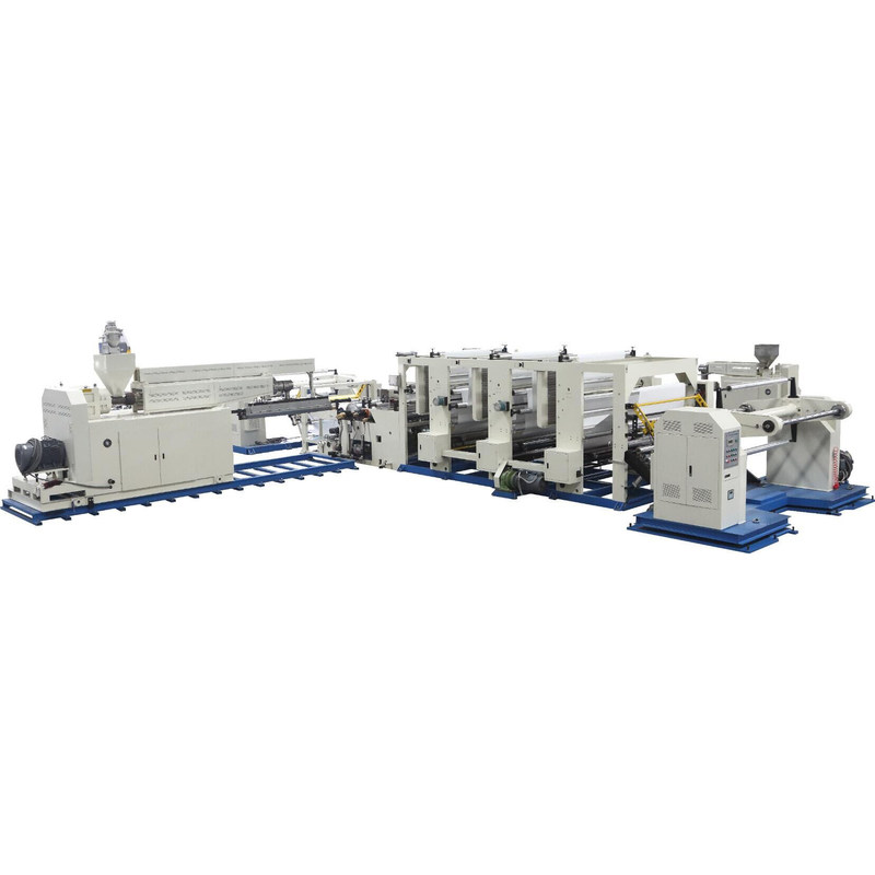 HLM90-1600 Film Coating Extrusion Lamination Machine With Three Colors ...